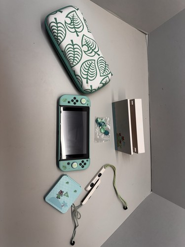 Nintendo Switch Animal Crossing Edition Console Dock Case System Bundle ...