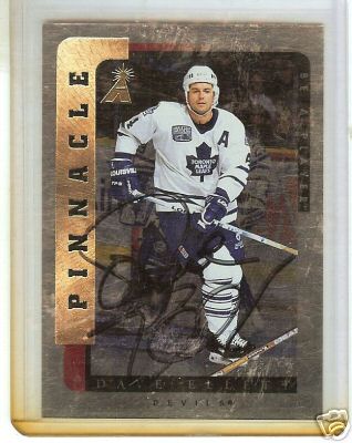 1996-97 Pinnacle Be A Player Dave Ellett Silver Auto #177 EX | eBay