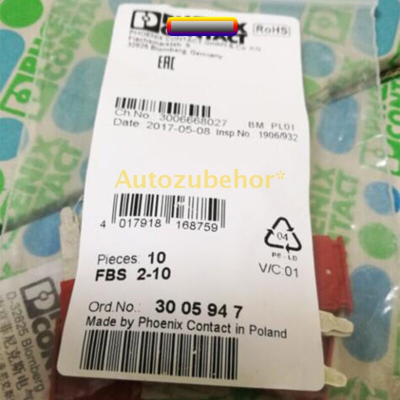 10PCS/Box New FBS 2-10 Plug-in Bridge 2 Pole FBS2-10 3005947 | eBay