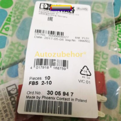 10PCS/Box New FBS 2-10 Plug-in Bridge 2 Pole FBS2-10 3005947 | eBay