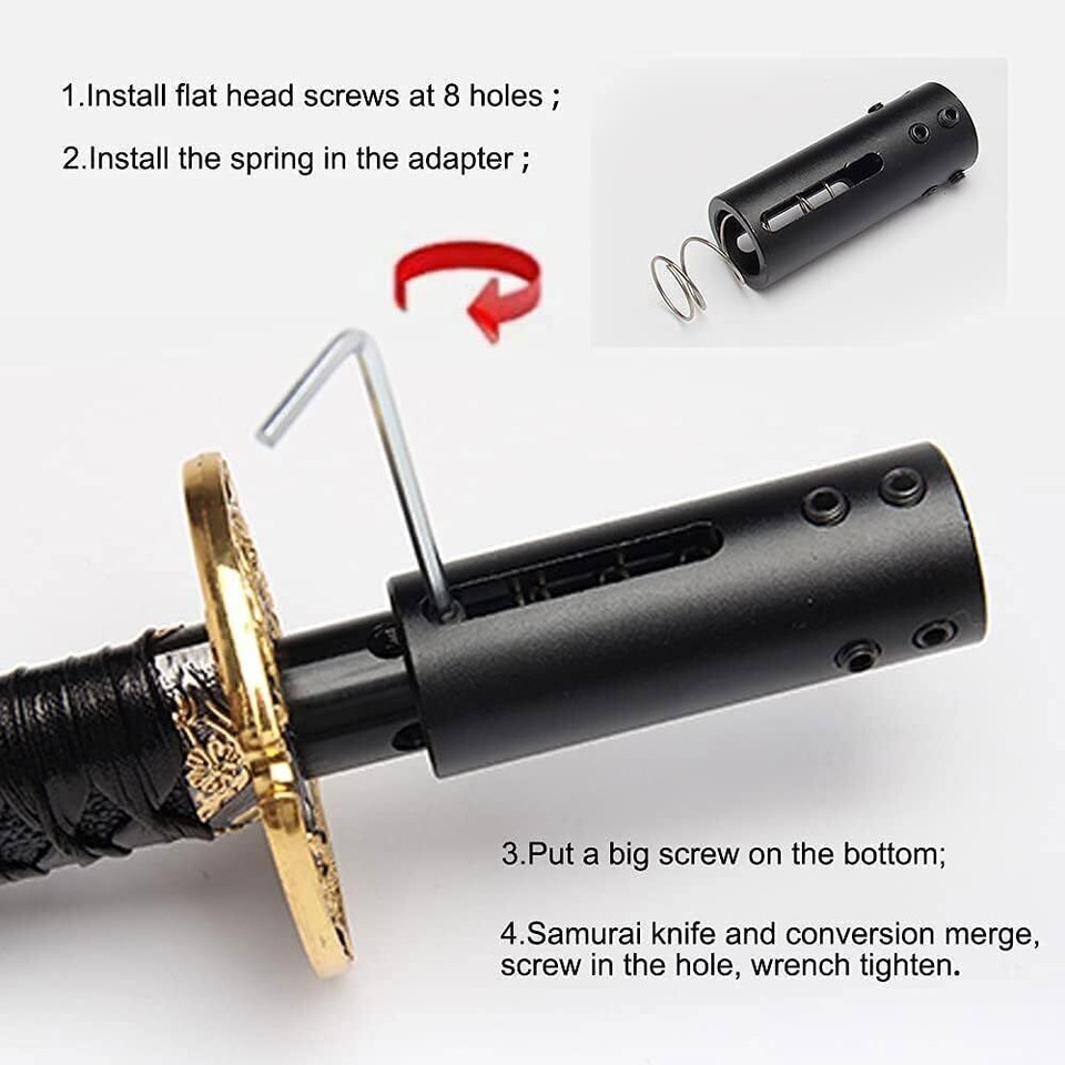 15cm Samurai Sword Automatic Gear Shift Knob Shifter Katana Metal ...