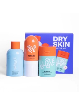 Bubble Skin care 3-Step Hydrating Routine Bundle, for Normal to Dry ...