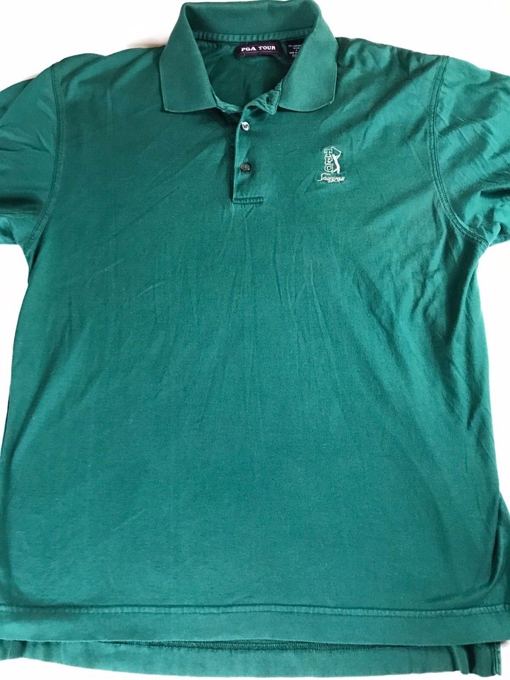 TPC Sawgrass Polo Shirt Mens SZ S/M Green PGA Tour Golf Mercerized ...
