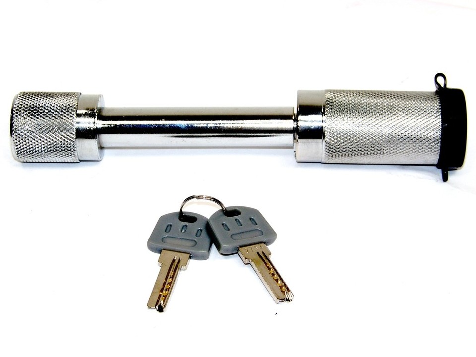 Hitch Pin Lock With 2 Keys and Cover Truck Trailer Receiver Hitch 5/8 ...