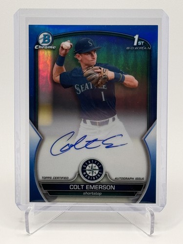 2023 Bowman Draft Chrome Colt Emerson True Blue Refractor Auto /150 | eBay