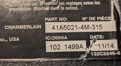 LiftMaster 41A5021-1M-315 & 41A5021-4M-315 Logic Board Mail In Repair ...