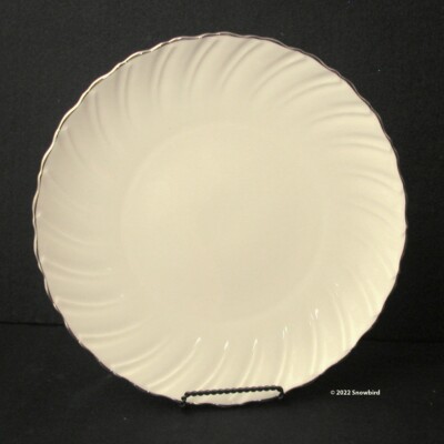 LENOX - Weatherly - Dinner Plates w/Platinum Trim - 10.25" | eBay