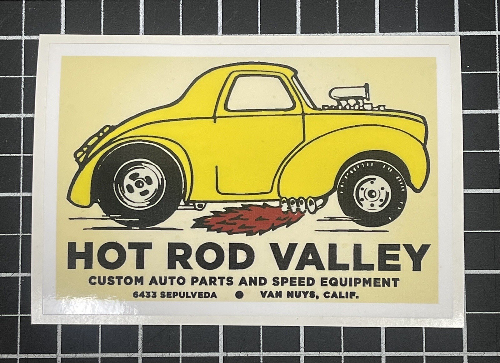 NEW VINTAGE 60's HOT ROD VALLEY SPEED SHOP VINYL STICKER DECAL NHRA ...