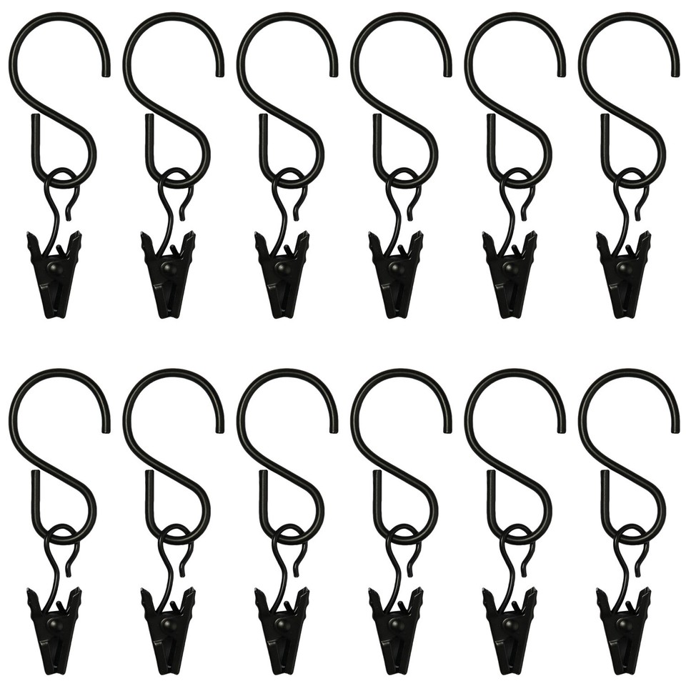 25 pcs Curtain Clips w/ Hook for Curtain, Photos, Home Decoration ...