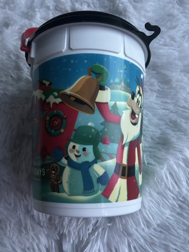 Disney Parks Christmas Popcorn Bucket Mickey Mouse & Friends Happiest ...
