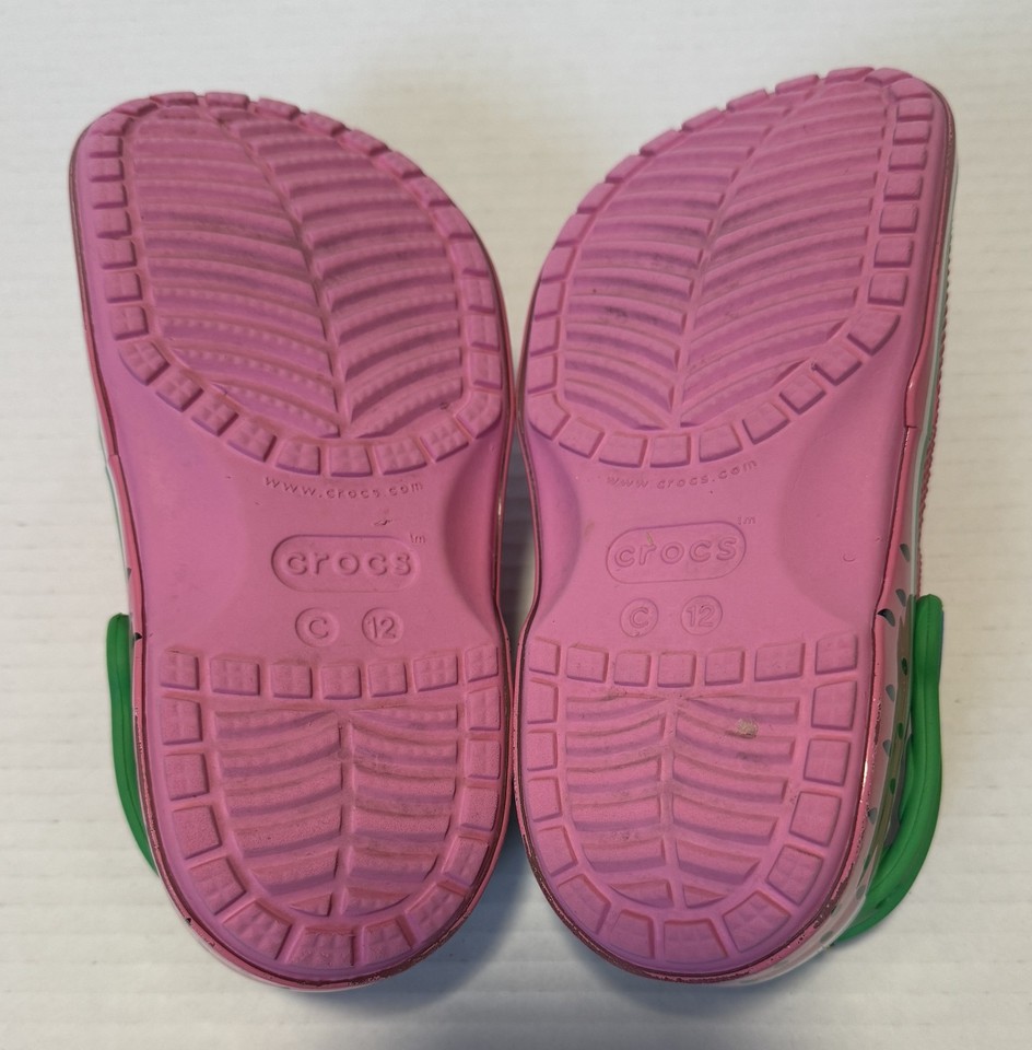 CROCS Jolly Rancher - Children's Pink Slip-On Sandals Shoes Clogs ...