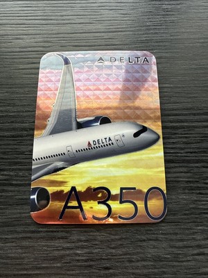 Delta Air Lines A350 Card #49 Trading Card New | eBay