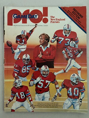 1981 NFL FOOTBALL PROGRAM WASHINGTON REDSKINS VS NEW ENGLAND PATRIOTS ...