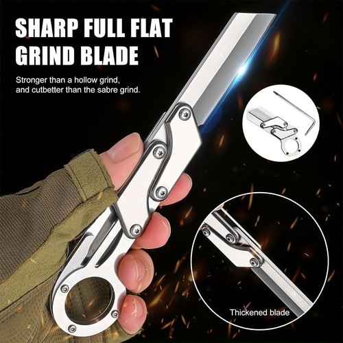 7-Inch Full Steel Mechanical Folding Tactical Knife - Cool Stress ...