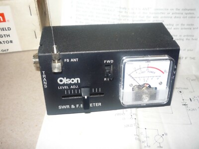 Vintage OLSON CB-067 CB067 SWR & Field Strength Meter w/ Box and manual ...