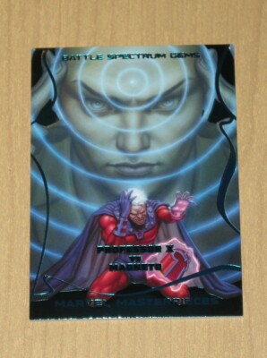 2022 Marvel Masterpieces Battle Spectra GEMS Professor X v Magneto BS-5 ...