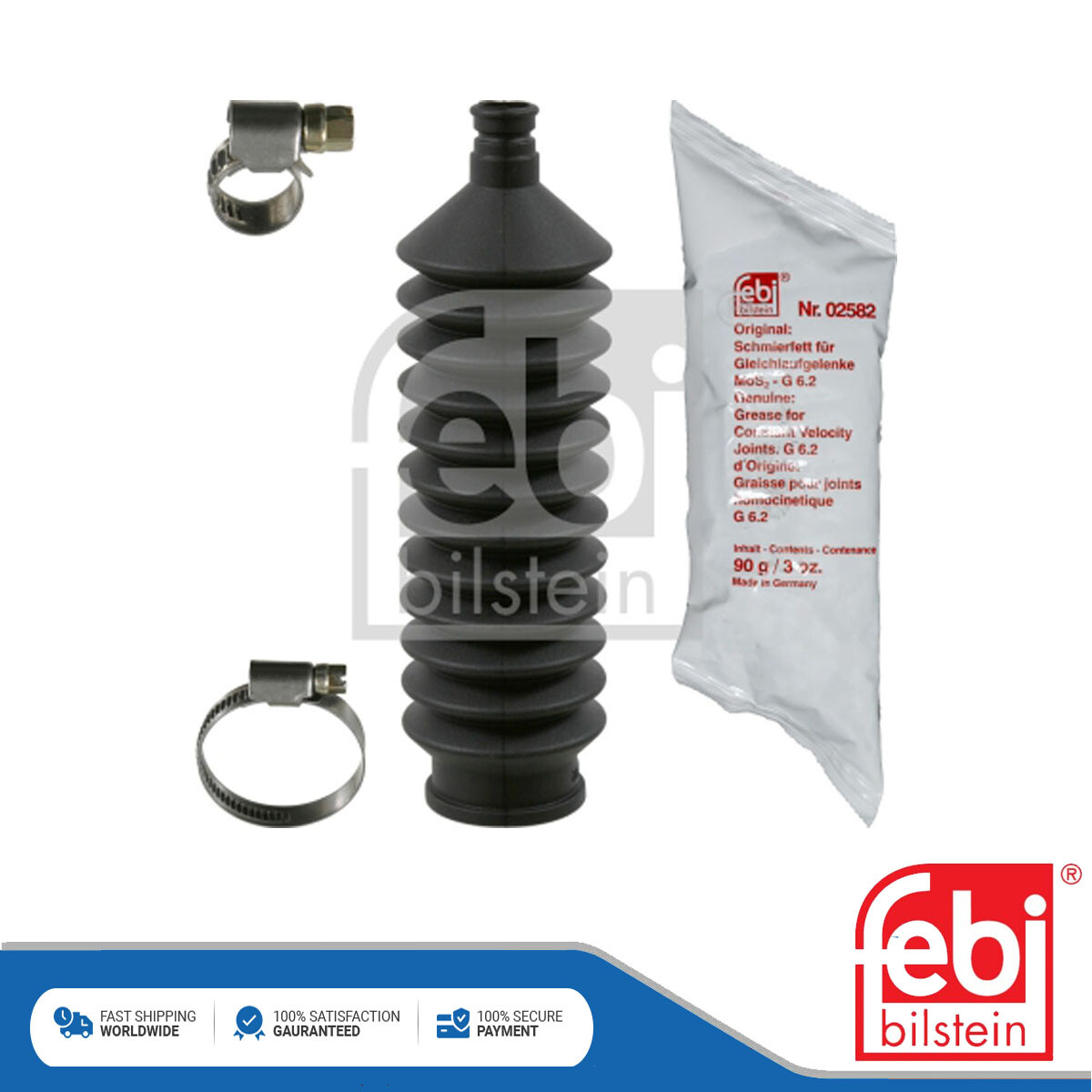 Fits Ford Fiesta Courier 1.0 1.3 1.4 1.6 Steering Rack Boot Set Front ...