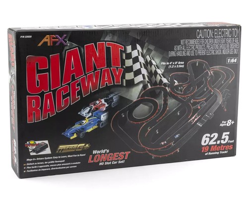 AFX Mega G+ Giant Raceway HO Slot Car Set w/Two Formula Cars (Mega G+ ...