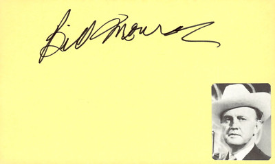 Bill Monroe Signed Auto 3x5 Index Card Blue Moon of Kentucky | eBay