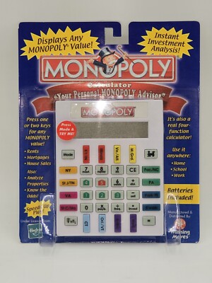 1999 Hasbro Monopoly Calculator. New W/box | eBay