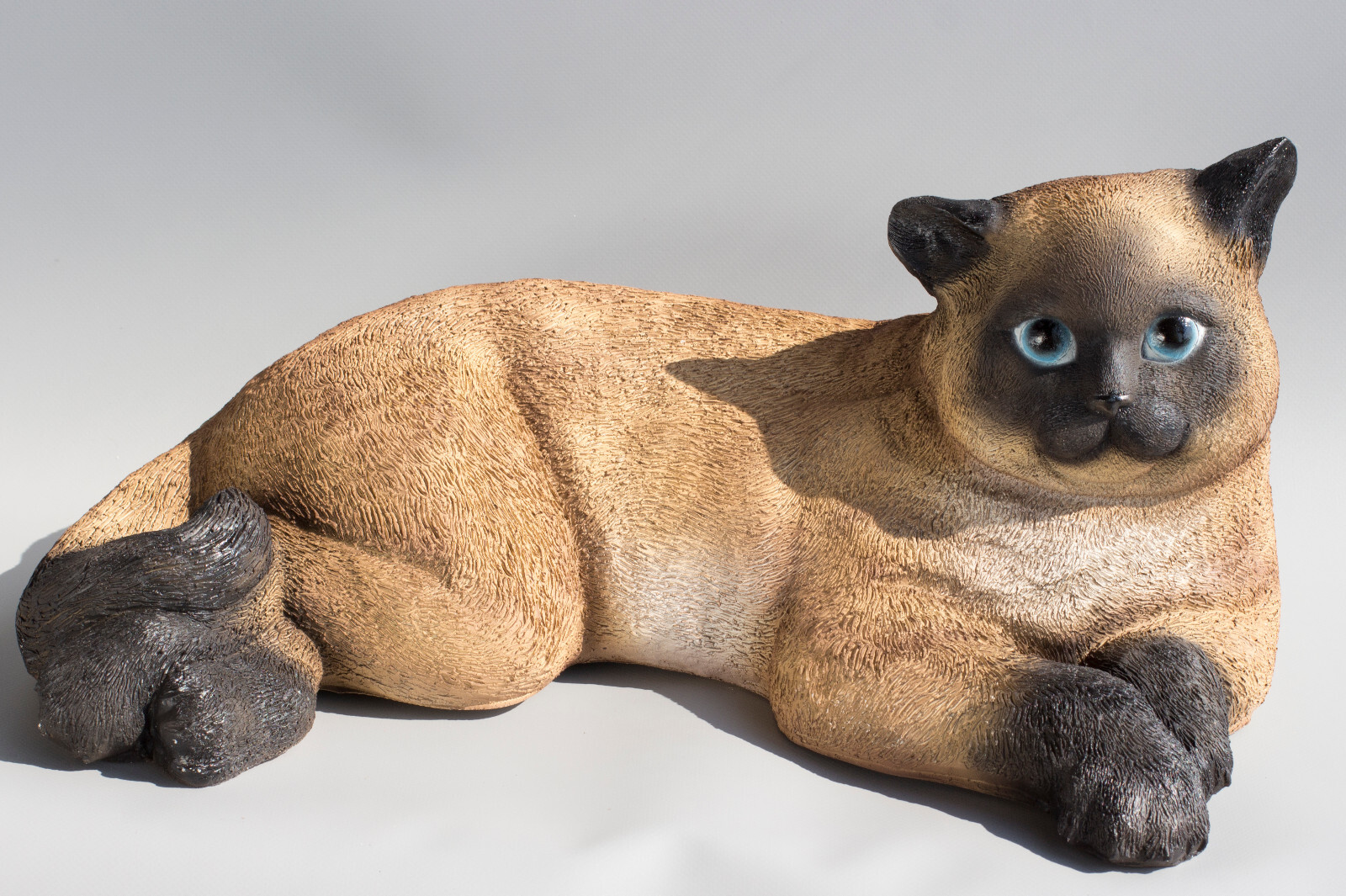 Large Coin Bank Siamese Cat Sculpture Unique Cash Storage Piggy Box ...