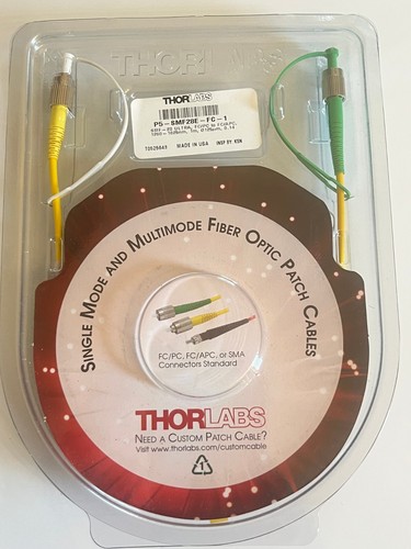 THORLABS P5-SMF28E-FC-1 PREMIUM QUALITY FIBER CABLE FC/PC TO FC/APC AE1W25 | eBay UK