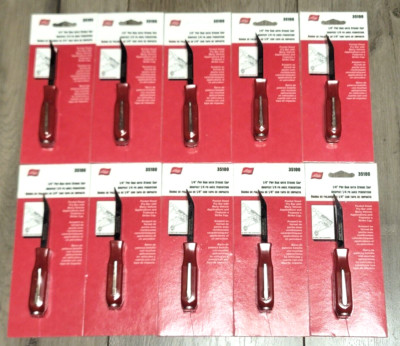 QTY-10! Lisle 5" Heavy Duty Pocket Pry Bar w/ 1/4" Shaft & Strike Cap ...