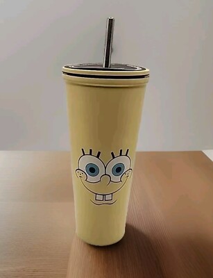 SpongeBob 22 oz. Collab Stainless Steel Tumbler / Smoothie w/Lid ...