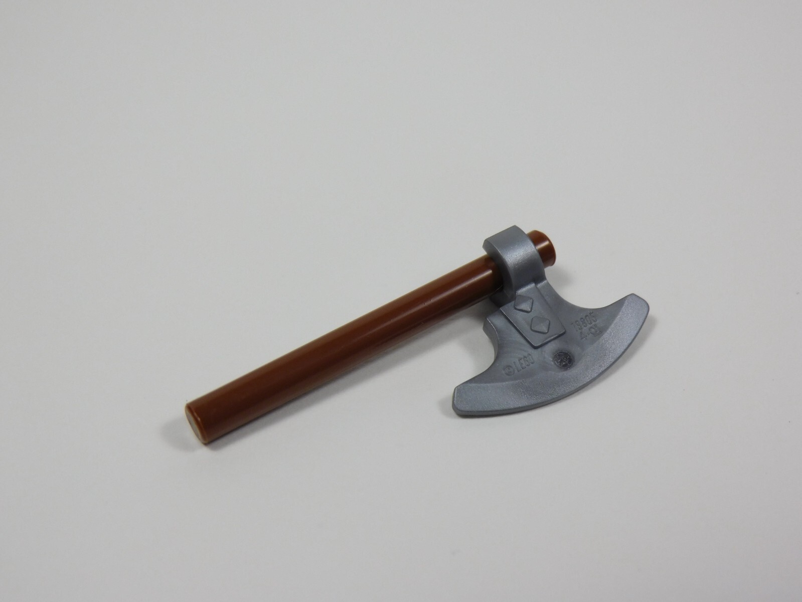 LEGO Flat Silver Axe Blade w/ Brown Staff Weapon Minifig Q6 | eBay