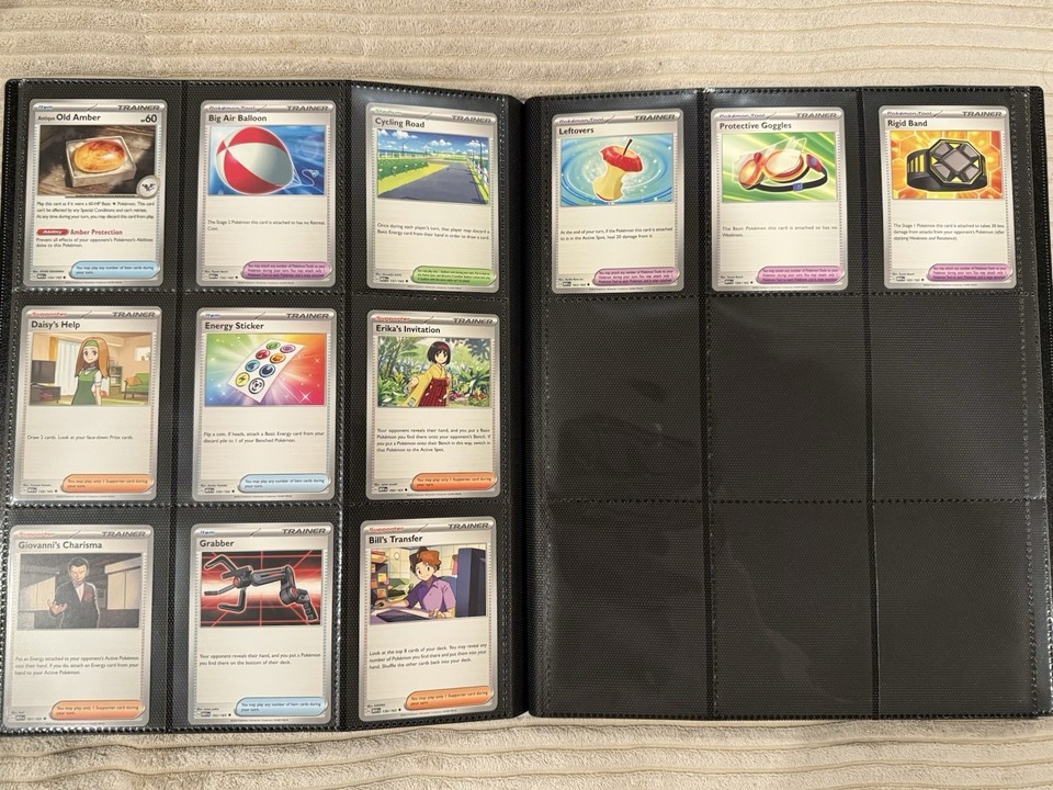 Pokemon 151 Complete Base Set 1-165 W 8 Holo Energies W EXs W Ultra Pro ...