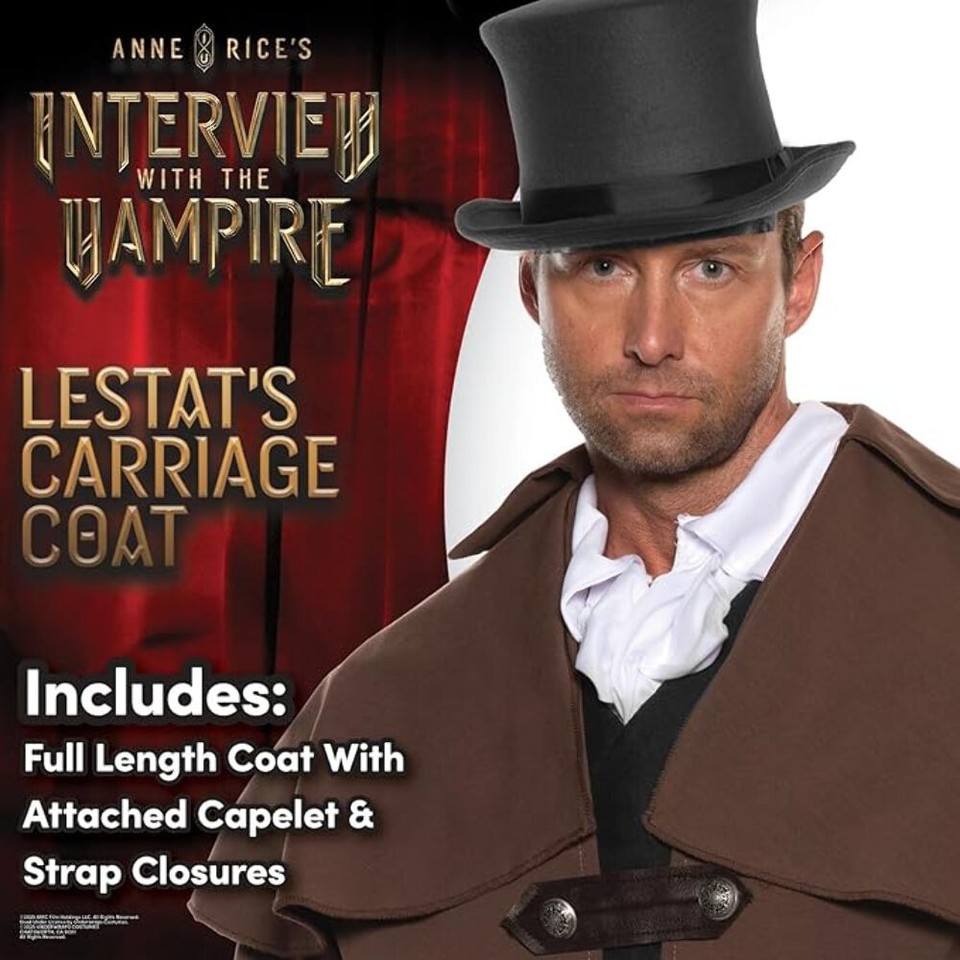 Anne Rice's Interview With The Vampire - Lestat's Carriage Coat - Adult Costume | eBay