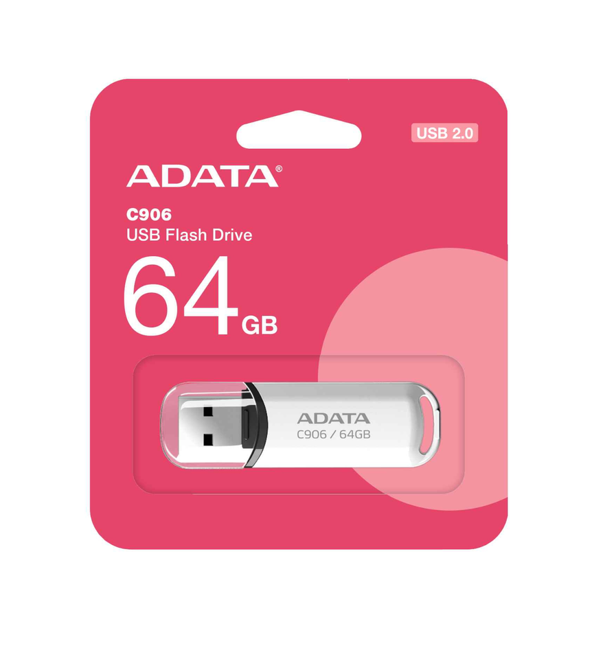 ADATA C906 Compact USB Flash Drive, AC906-64G-RWH | eBay