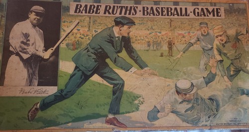 RARE 1936 MILTON BRADLEY BABE RUTH BOARD GAME COMPLETE & ORIGINAL ...
