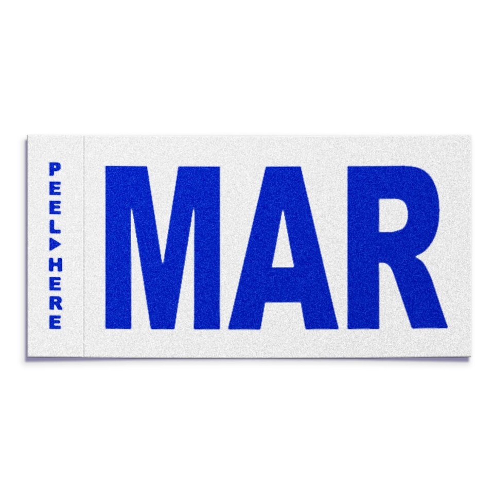 California Month Sticker (MARCH) DMV License Plate Month Sticker ...