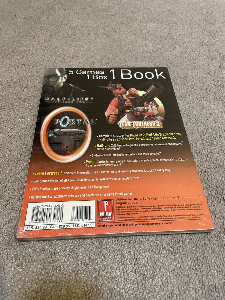 Half-Life 2, Portal (Orange Box): Official Game strategy Guide NEW ...