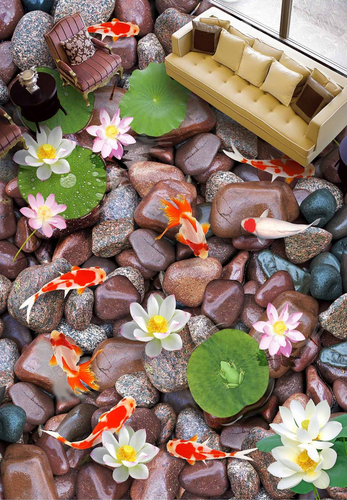 3D Stone Lotus A495 Floor WallPaper Murals Wall Print Decal AU Amy 2023 ...