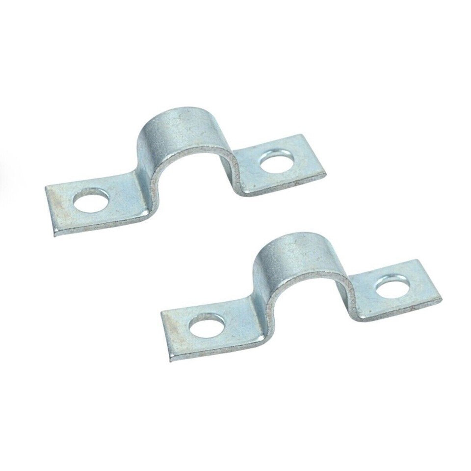 10 x Small Steel Pipe Saddle Clips 4, 5, 6, 7, 8, 10, 12, 15, 16, 18 ...