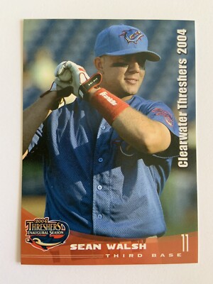 Sean Walsh 2004 Clearwater Threshers Team Set Baseball Card MiLB ...