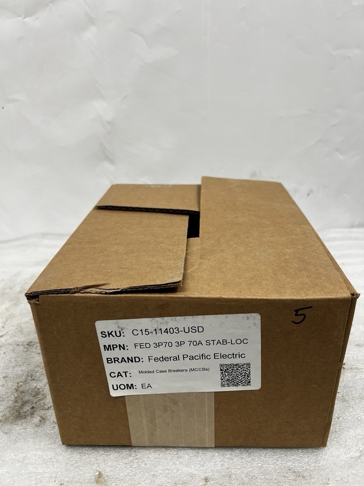 Federal Pacific FED 3P70 3 Pole 70 Amp 240V StabLoc Circuit Breaker | eBay