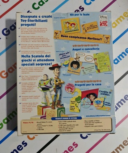 PC GAME TOY STORY 2 STUDIO GRAFICO BIG BOX ITALIANO COME NUOVO | eBay