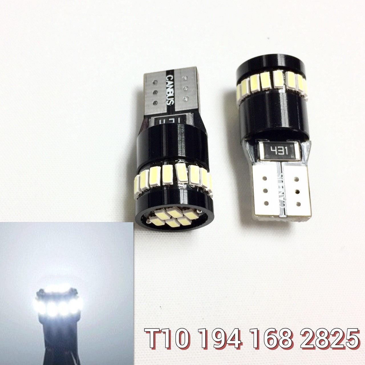 3rd Brake Lights T10 168 194 2825 24SMD LED White Canbus Bulb K1 Fits ...