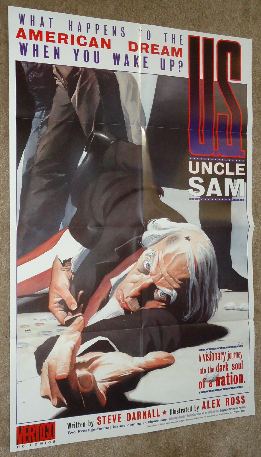 US Uncle Sam Comics Promo Poster | eBay