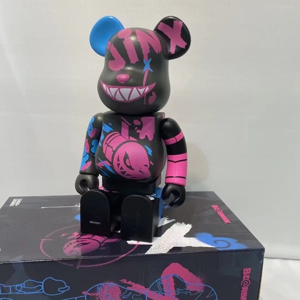 Bearbrick 400% League Of Legends Jinx 11-Inch Height Block Bear Anime ...