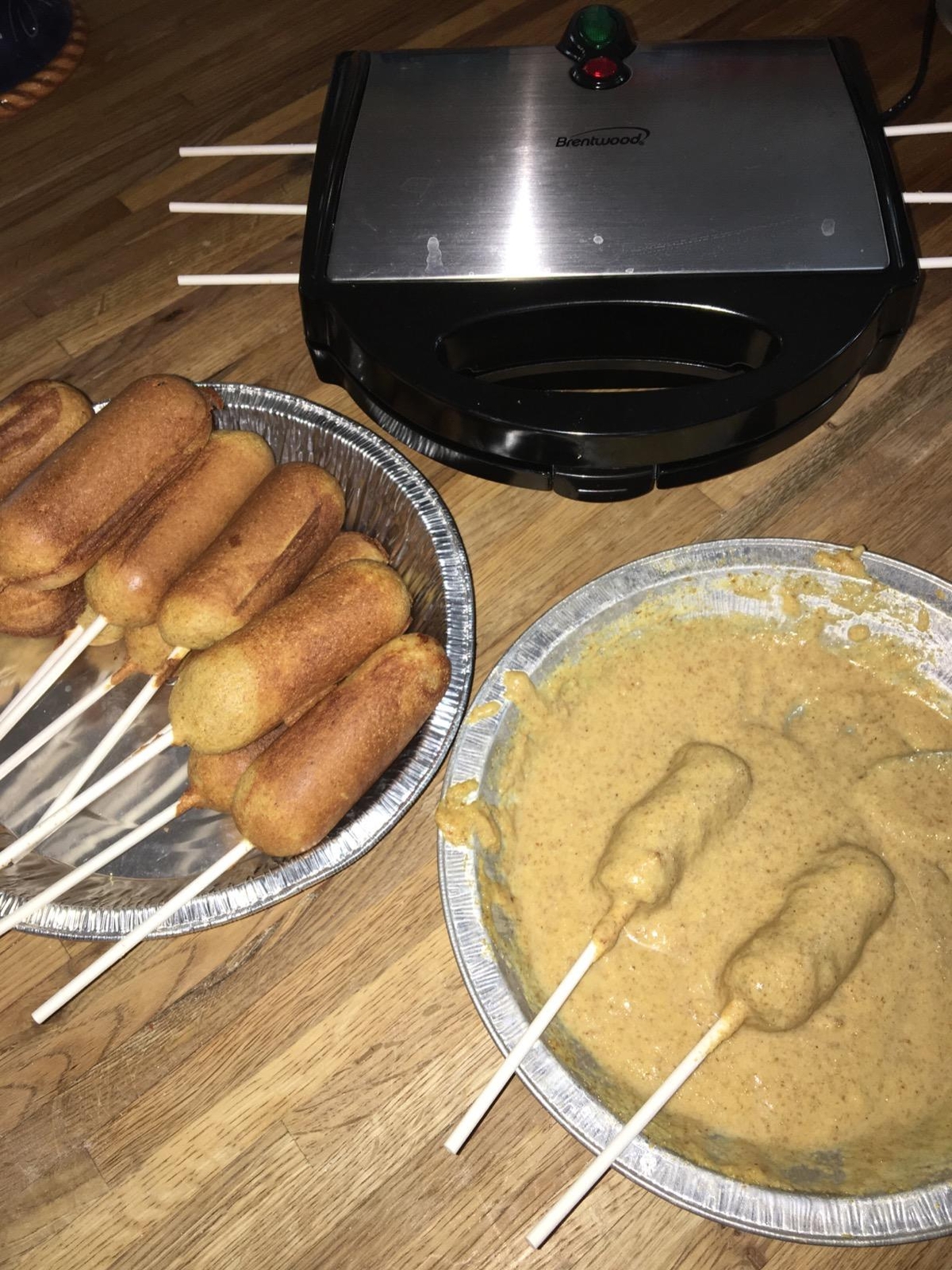 Corn Dog Maker Machine Non-Stick Electric Presser Mini Kitchen ...