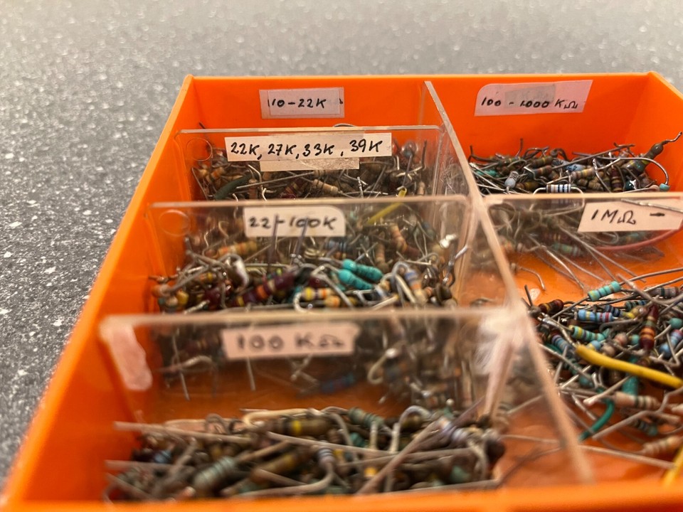 Vintage Resistor Lot - Assorted High-Value Resistors 10K to 1M Ohm in ...
