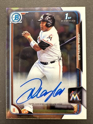2015 Bowman Chrome Draft JOSH NAYLOR Auto Autograph Rookie Card #BCA-JN ...