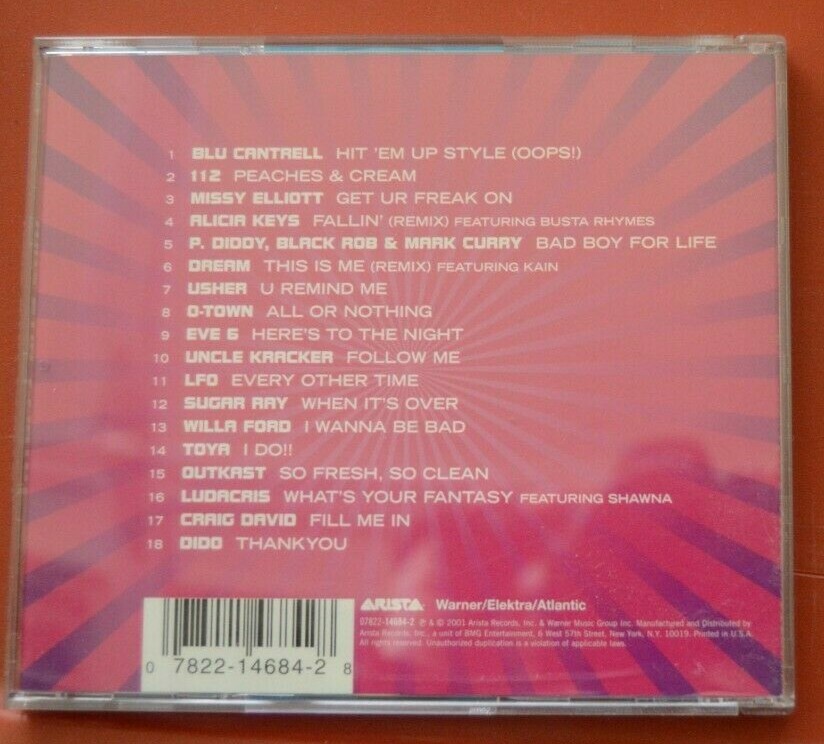 Totally Hits 2001 by Various Artists (CD, Sep-2001, Arista) Good ...