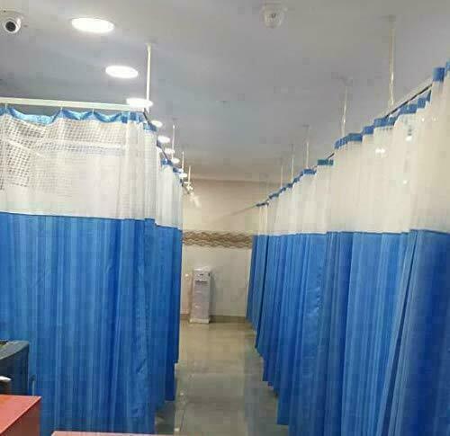 Polyester Hospital ICU Clinic Ward Curtain of Different Sizes, (Blue ...