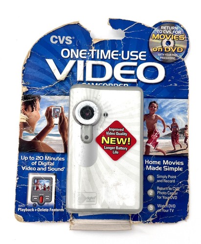 Disposable Video Camcorder Camera One Time Use CVS Home Movies New ...