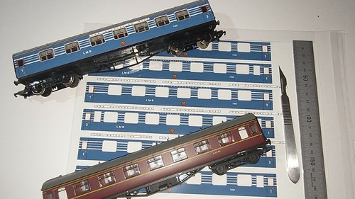 LMS Blue Coronation Scot 6 x coaches Layover Render Kit for Hornby R474 ...